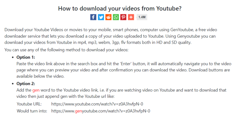 GenYouTube Download Photo, YouTube, Facebook Videos in 2025